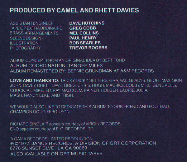 Camel - Rain Dances (Vinyl) | Дюкян Меломан