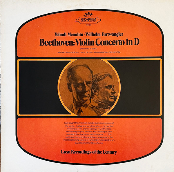 Beethoven* : Yehudi Menuhin • Wilhelm Furtwängler, Philharmonia Orchestra - Violin Concerto In D ...
